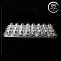 China 18 Hole Disposable PET Blister Clamshell Quail Egg Box Secure Packaging for sale
