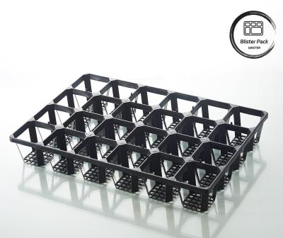 China Caixas de sementeira de plástico de tamanhos múltiplos 6, 12, 20, 24, 40 células Duráveis para jardinagem à venda