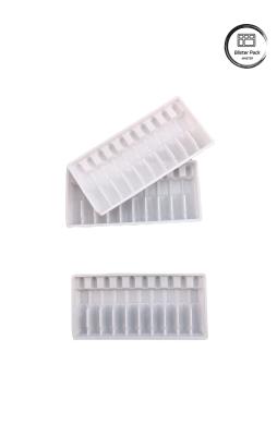 Cina Vassoio per le fiale di plastica modellato a vuoto su misura, Bottiglia bianca per medicine con confezione in vesciche per flaconcini da 10 ml in vendita