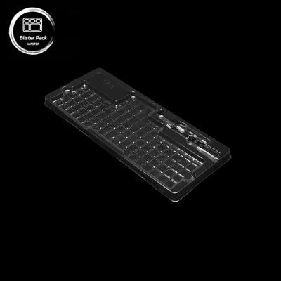 中国 パーソナライズされたPETキーボードの包装トレイ,防塵のための保護プラスチックカバー 販売のため