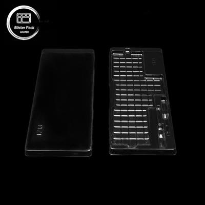 中国 パーソナライズされたPETキーボードの包装トレイ,防塵のための保護プラスチックカバー 販売のため