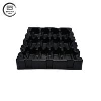 China Custom Black PS Antistatic Electronics Tray ESD Blister Packaging for PCB Components 200x150mm for sale