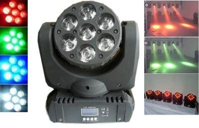 Cina Illuminazione/LED 10W * 7bulbs 4 della fase in 1 luce del fascio del carrello di RGBW in vendita