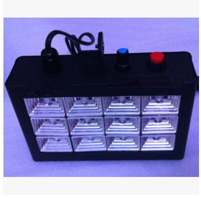Cina cassa nera/bianca di controllo del suono della luce della fase dello stroboscopio di colori LED di 12PCS 3w RGB tre in vendita