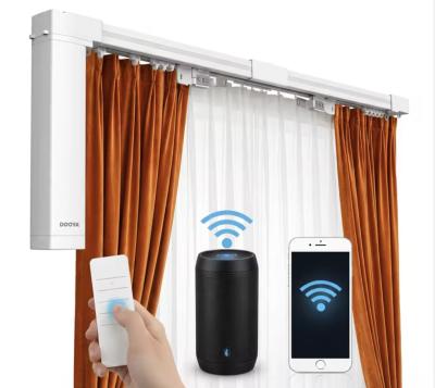 China Silent DC Motor Motorized Curtain Track OEM Smart Curtain Tracks Durable Performance for Modern Smart Home Installations for sale