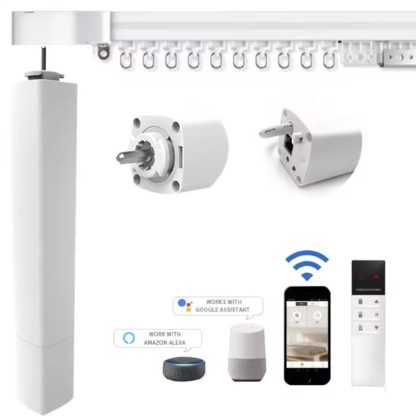 Quality Ceiling Or Wall Mounted Smart Curtain Track Featuring 2 Meters Tracklength Options For Automated Window Covering Systems for sale