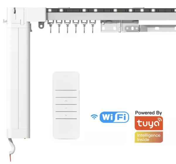 Quality Maximumload 15 Kg Smart Curtain Tracks Motorized Curtain Rail System Powered by AC 100 240V Suitable for Home Office and Commercial for sale