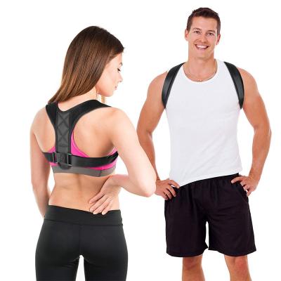 China lower back posture corrector and orthopedic shoulder brace free size black for Humpback for sale