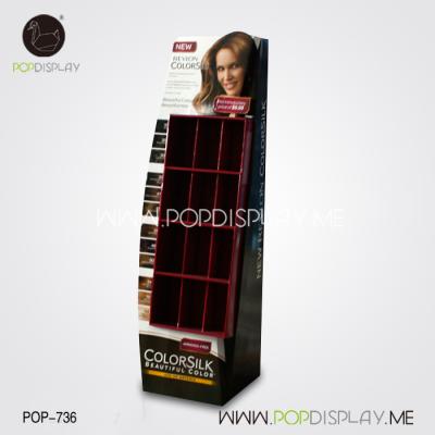 China Heavy Duty Stable Recyclable Material Paper Free Standing With Hooks Cardboard Floor Display For Retail en venta