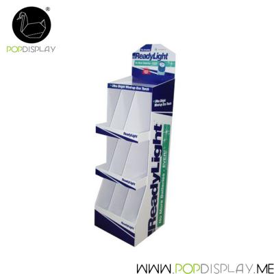 China Item Purchase 3 Tier Custom Corrugated Paper Flooring Recyclable Material Display en venta