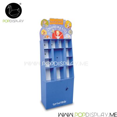 China Recyclable Paper Floor Material Corrugated Cardboard Standing Display For Toy en venta