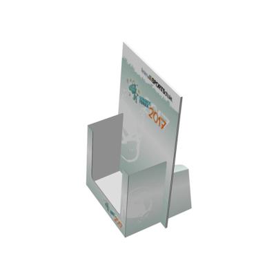 中国 New Recyclable Material Free Design High Quality Recyclable Promotion Cardboard Brochure Holder 販売のため
