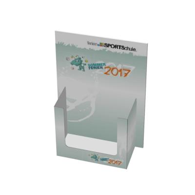 中国 Foldable Counter Rack Custom Cardboard Recyclable Material Brochure Display For POP 販売のため