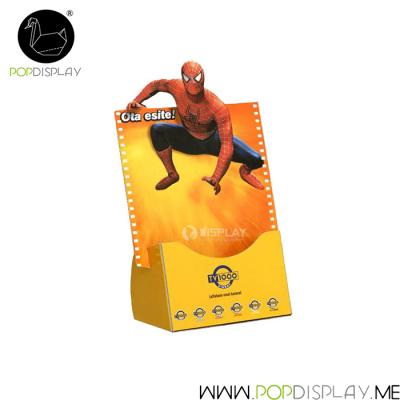 中国 Recyclable Material Recycled Flat Waterproof Business Card Display Cardboard Package Corrugated Brochure Holder 販売のため