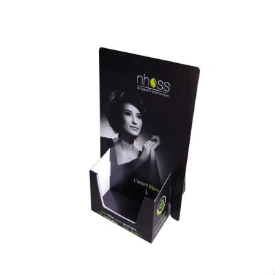 中国 Recyclable Material Special Design Business Card And Flat Pack Counter Stand Cardboard Brochure Paper Display Stand 販売のため