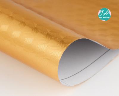Cina autoadesivo dorato di stampa di goffratura della carta da parati del PVC della stagnola di 40*200cm in vendita