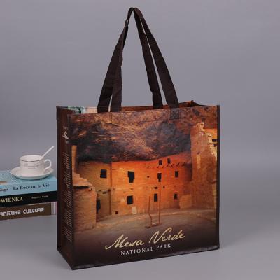 Cina Acquisto su misura Carry Bags, borse promozionali di colore di Logo Laminated CMYK di conferenza in vendita