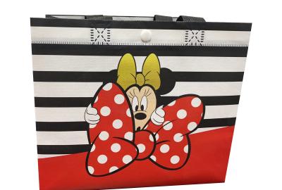 China Logo Printed Disney Laminated Reusable Carry Bags With Handle, Dragende het Winkelen Zakken Te koop
