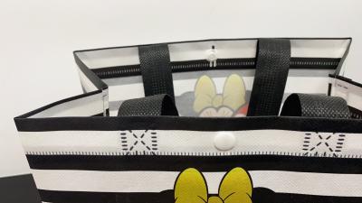 China Logo Printed Disney Laminated Reusable Carry Bags With Handle, Dragende het Winkelen Zakken Te koop