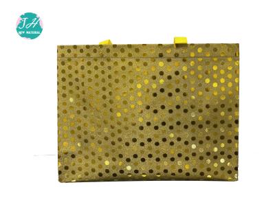 China 44*15*24cm Gouden Metaal Gelamineerd Winkelend Carry Bags Te koop