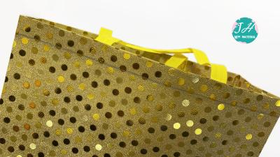 China 44*15*24cm Gouden Metaal Gelamineerd Winkelend Carry Bags Te koop