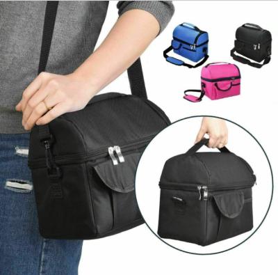 China saco isolado preto grande do almoço da folha de alumínio do volume de 43*34*34cm à venda