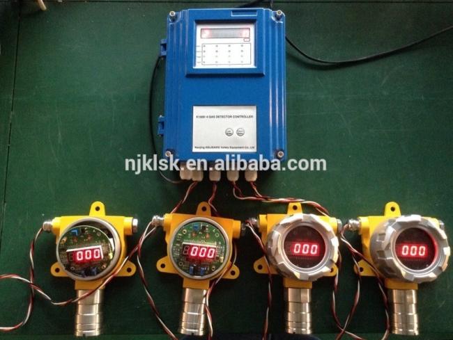 Wall Mounted LPG Co O2 H2s Gas Leak Alarm Control Panel RS485 Controller