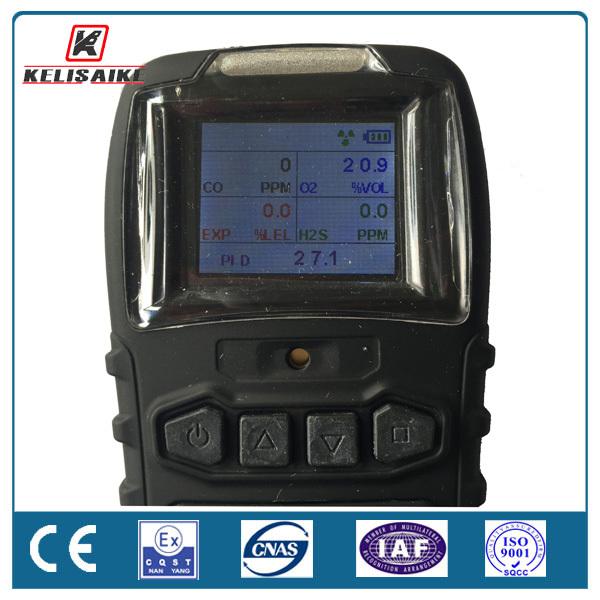Quality Light Weight Factory Price Pumping Portable Multi 5 in 1 Gas Detector CH4 CO H2S for sale