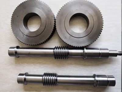 China ZA Type Nodular Cast Iron Worm Wheel And Worm Shaft 1.5 Module for sale