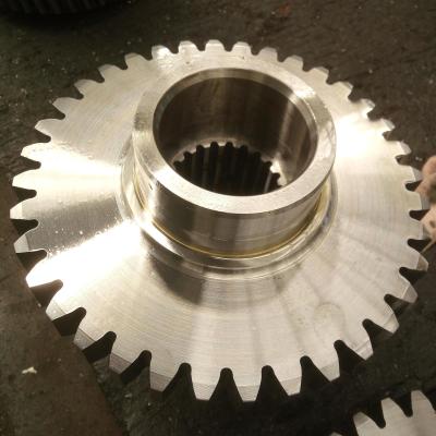 China Nitriding Spur Gear with internal spline for gear box-Internal Spur gear for sale
