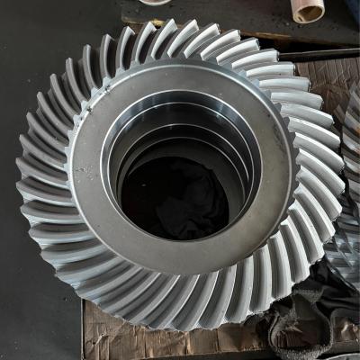 China Custom ISO 6 Grade Spiral Bevel Gears with Custom Teeth Number in Mining Equipment for sale