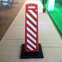 China Plastic Road Delineator Warning Sign Board 1100mm Height with 20kg Base Weight for Traffic Safety for sale