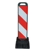 China Reflective Warning Delineator with Rubber Base - 1100mm Height, 20kg Weight for Traffic Safety for sale