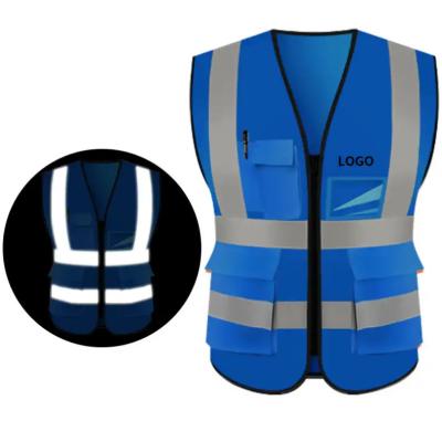 Cina Giubbotto di sicurezza stradale riflettente ad alta visibilità Giubbotto protettivo elettrico con tasche in vendita
