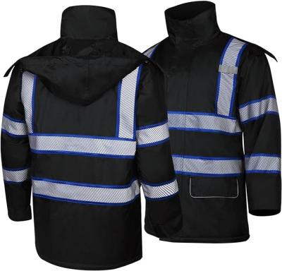 China Reflectieve winter warm werkkleding, constructieoveralls met goed zicht Te koop