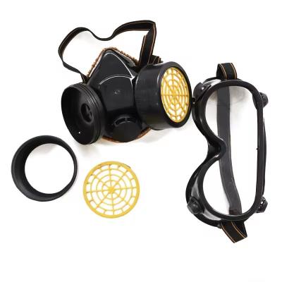 China Professional High Quality Anti Harmful Gas Anti-Dust Spray Chemical Gas Dual Cartridge Respirator Paint Filter Mask for sale