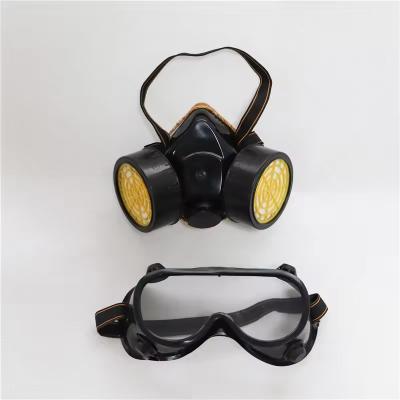 China Professional High Quality Anti Harmful Gas Anti-Dust Spray Chemical Gas Dual Cartridge Respirator Paint Filter Mask for sale