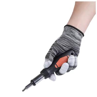 China PU Finger Gloves Nylon Glue Impregnated Thin Anti Skid And Wear Resistant Labor Protection Gloves for sale
