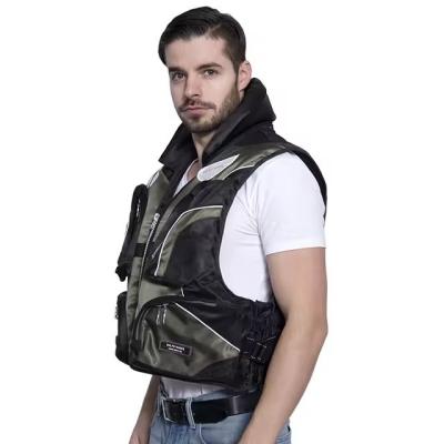 China CCS Certificates Marine Lifesaving Fish Suit Portable Multi-pocket Detachable Rock Fishing Vest for sale