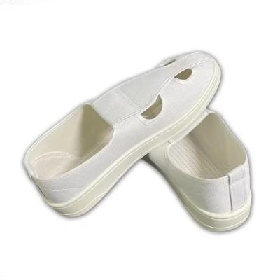 China White Non-slip SPU Sole Anti-Static Clean Room ESD Shoes Dust-Free Cleanroom Antistatic Shoes For Computer Factory Lab for sale