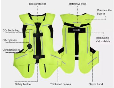 China Textiel jas Airbag Veiligheidspropeller Motorfiets Dirt Bike Riding Airbag Vest Te koop