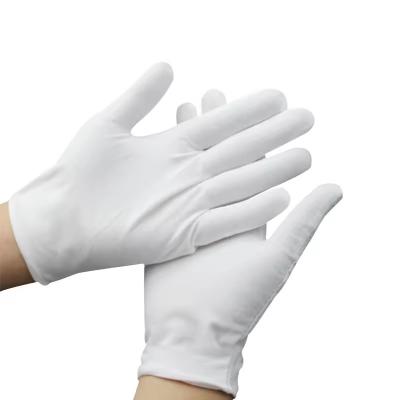 Cina Ingrosso di utensili industriali Guanti da lavoro in cotone bianco per imballaggio Guanti antiimpronte digitali Guanti di sicurezza in vendita