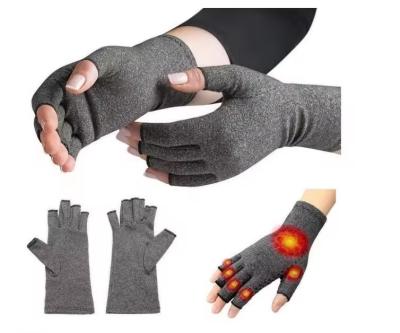 Cina Metà senza dita T Tipaggio A Antirreumatoide Artrite Compressione Manoterapia di cotone Guanti di spandex per donne Sollievo dal dolore in vendita