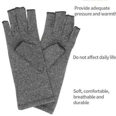 Cina Metà senza dita T Tipaggio A Antirreumatoide Artrite Compressione Manoterapia di cotone Guanti di spandex per donne Sollievo dal dolore in vendita