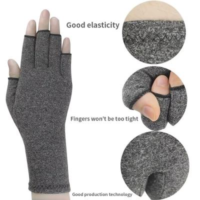 Cina Metà senza dita T Tipaggio A Antirreumatoide Artrite Compressione Manoterapia di cotone Guanti di spandex per donne Sollievo dal dolore in vendita