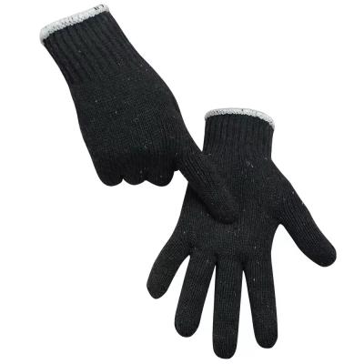 Cina Guantoni caldi Maglieria di cotone nero Manichetta bianca, resistente all' usura, Costruzione, riparazione auto, Hardware, Giardinaggio Uso Sicurezza in vendita