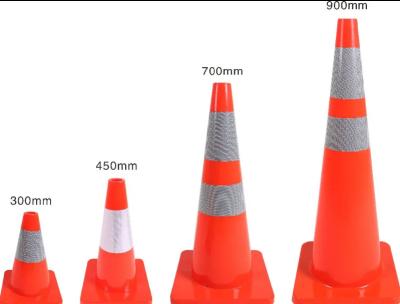 China 700mm PVC Red Road Safety High luminance Reflective Traffic Cone for sale