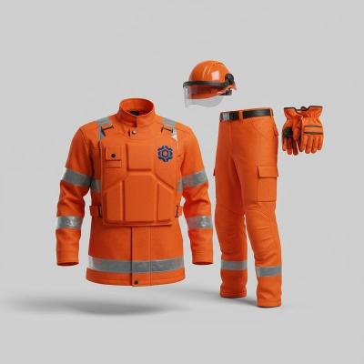 China Customized Logo PPE Safety Wear Safety Protective Clothing Featuring Front Protective Coverage Ideal for Workplace Safety for sale