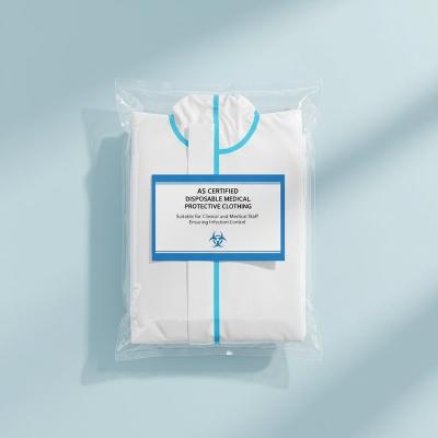 China AS Certified Disposable Medical Protective Clothing Suitable for Clinical and Medical Staff Ensuring Infection Control for sale