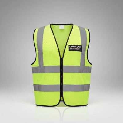 China Omniseal Type High Visibility Safety Vest OSHA ANSI AS NZS Certified Reflective Vest for Roadside Maintenance and Industrial for sale